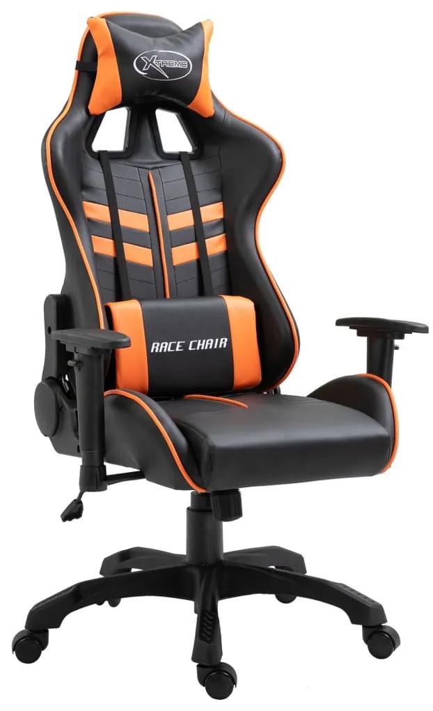 20198 vidaXL Herní židle oranžová umělá kůže