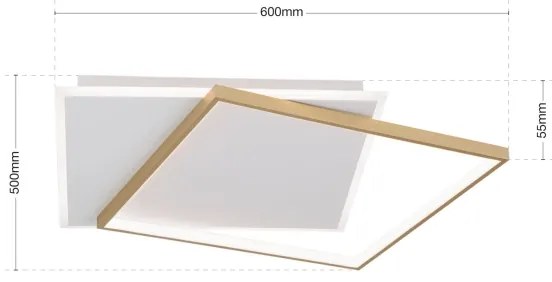 Orion DL 7-692- LED Stmívatelné stropní svítidlo EMANUEL LED/50W/230V bílá/zlatá