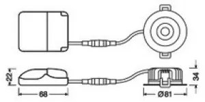 Podhledové LED svítidlo LEDVANCE SPOT AIR FIX IP65 černé 6W 3000K CRI90 36° stmívatelné