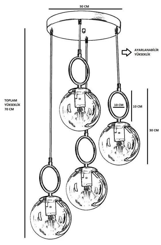 Bílé/v mosazné barvě závěsné svítidlo se skleněným stínidlem ø 30 cm Morino – Opviq lights