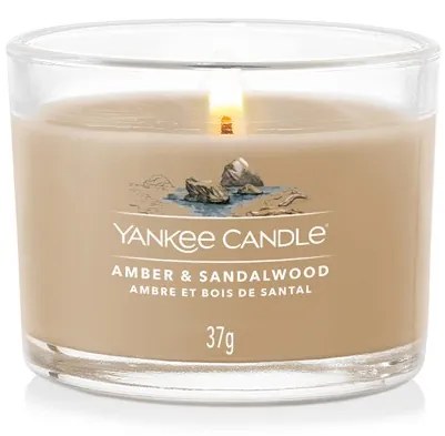 Yankee Candle Votivní svíčka ve skle Amber & Sandalwood, 37g