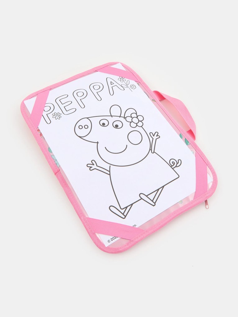 Sinsay - Kreativní sada s omalovánkami a samolepkami 19 pack Peppa Pig - růžová