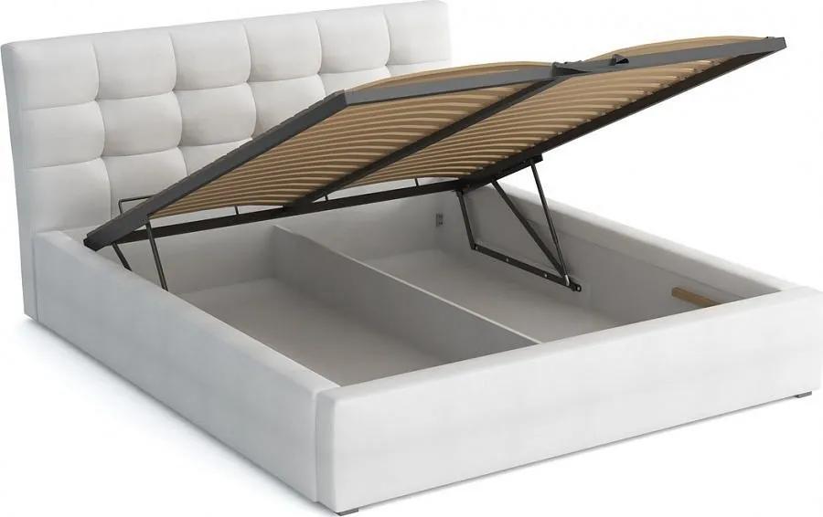 Casarredo - Komfort nábytek Čalouněná postel TEKLI 200x200, výběr ekokůže | potah: soft 11