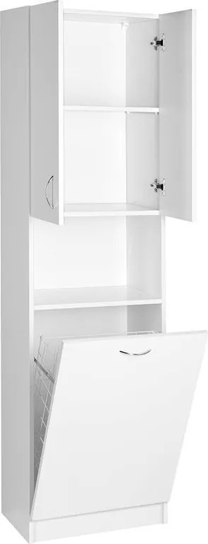 Aqualine Aqualine, SIMPLEX ECO vysoká skříňka s košem 50x180x30cm, SIME510