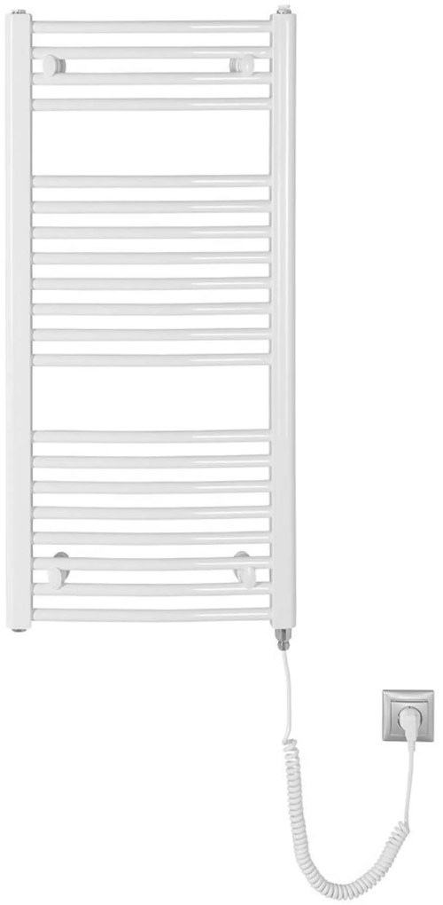 Aqualine - Elektrické topné těleso Orbit-E, 45x96 cm, 300 W, bílá ILEO94T