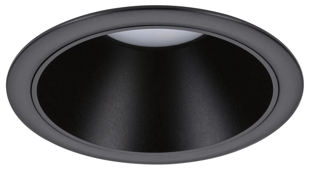 Paulmann 94871 LED Cole, bodovka v černé úpravě, 1x6,5W LED 2700K tříkrokové stmívání, prům. 8,8cm, IP44