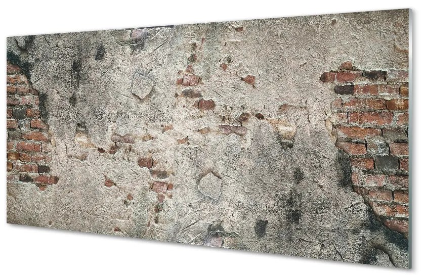 akrylový obraz Kamenná cihlová zeď 100x50 cm
