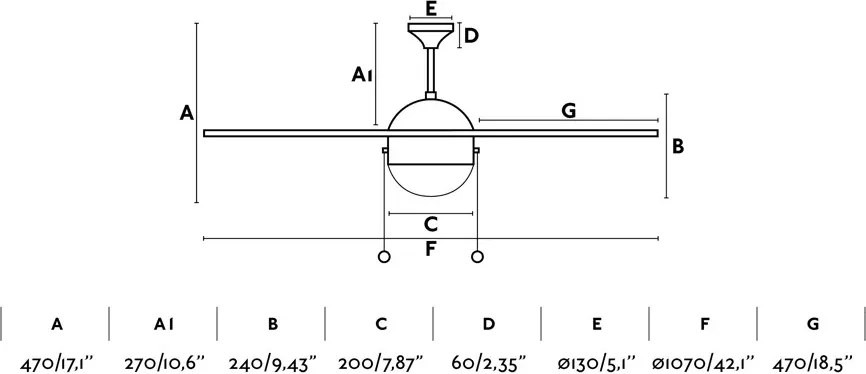 FARO VENETO 33319 42,1“ matný nikl/cedr/buk Reverzní stropní ventilátor