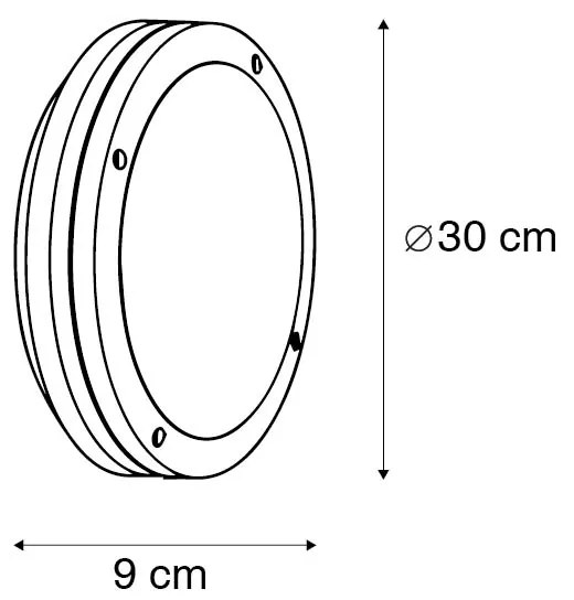 Venkovní nástěnné svítidlo antracitové s číslem domu IP54 - Glow