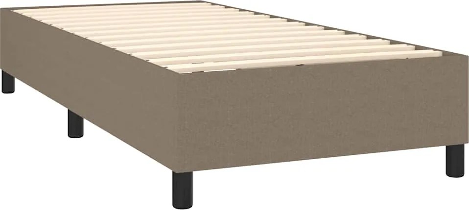 Box spring postel s matrací taupe 90x190 cm textil 3136561