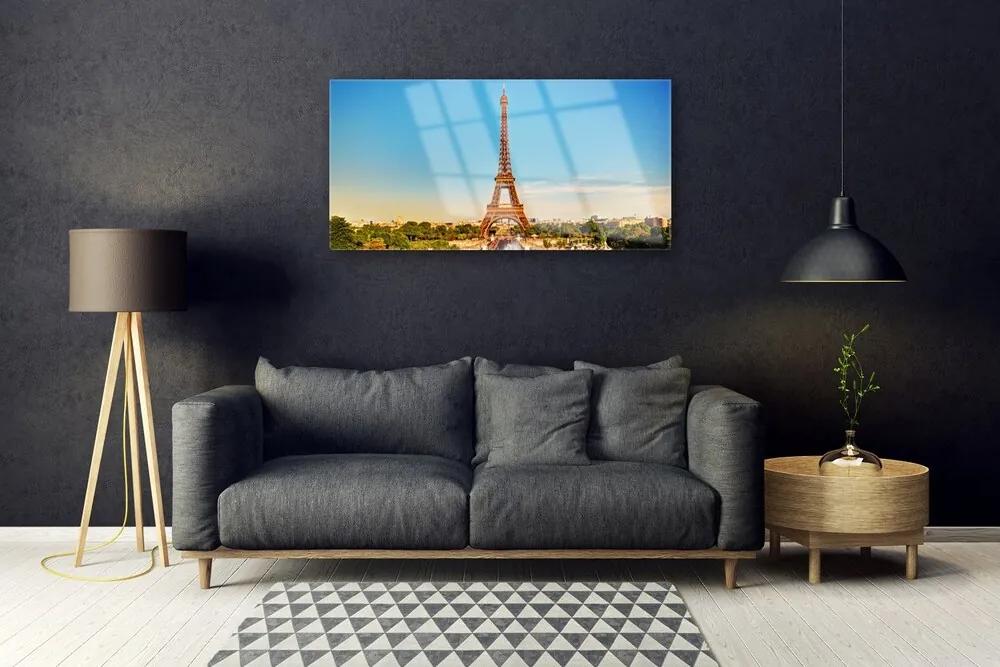 akrylový obraz Eiffelová Věž Paříž 100x50 cm