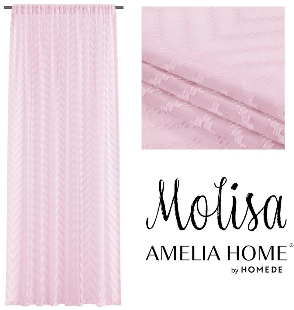 Záclona AmeliaHome Molisa III růžová
