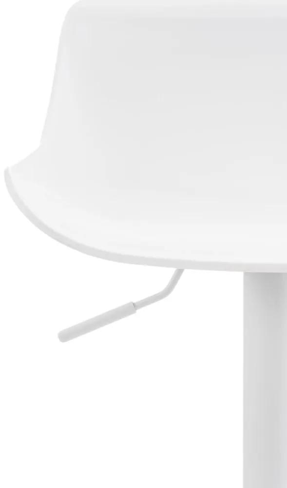 Bhm germany Barové židle Aveiro (SET 4 ks), plast, bílá