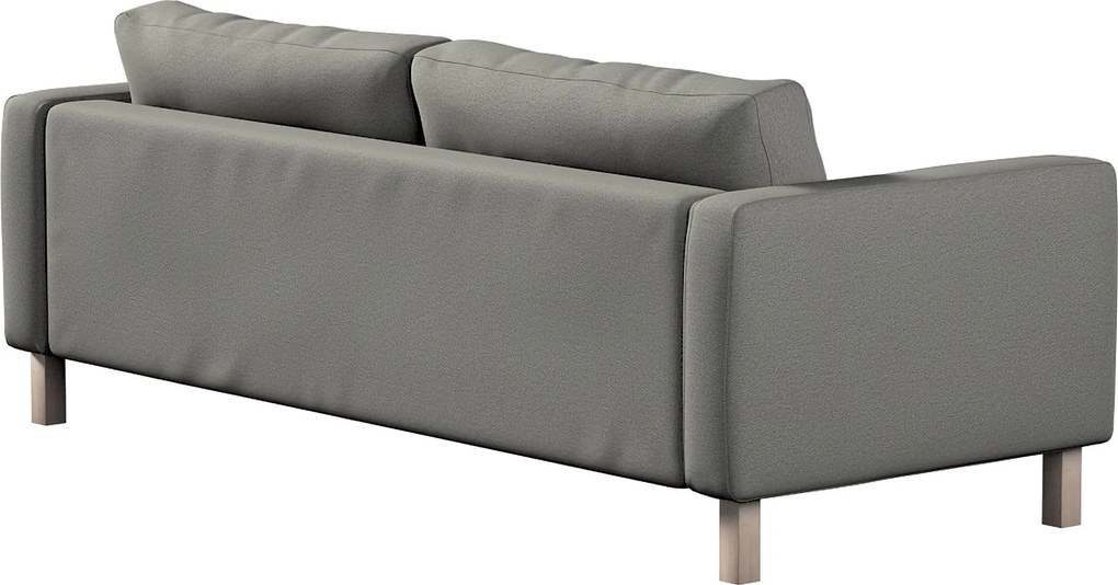 Potah na pohovku IKEA Karlstad, 3-místná, rozkládací barva šedá látka pletený vzor