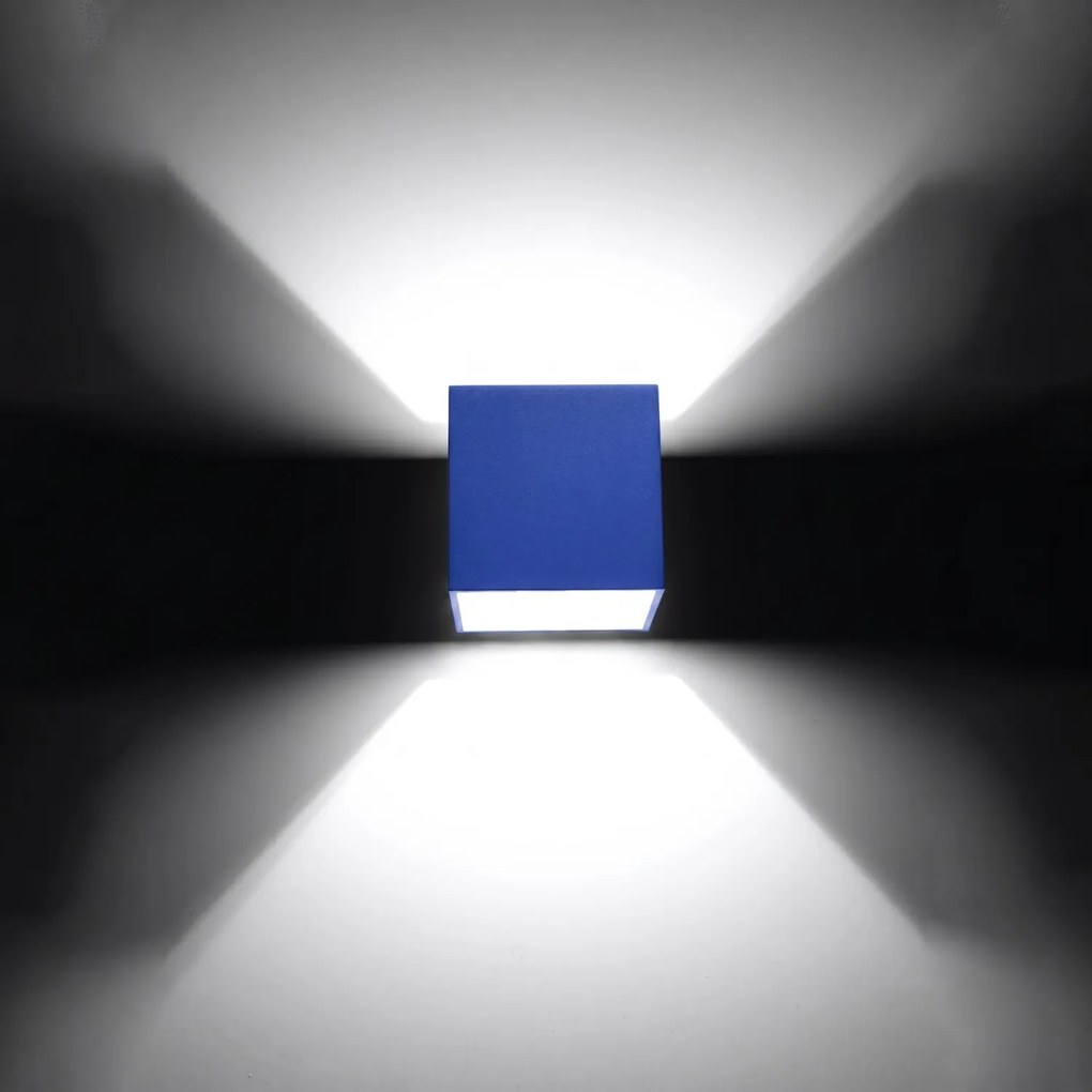 Sollux Lighting Nástěnné svítidlo QUAD 1 ultramarín