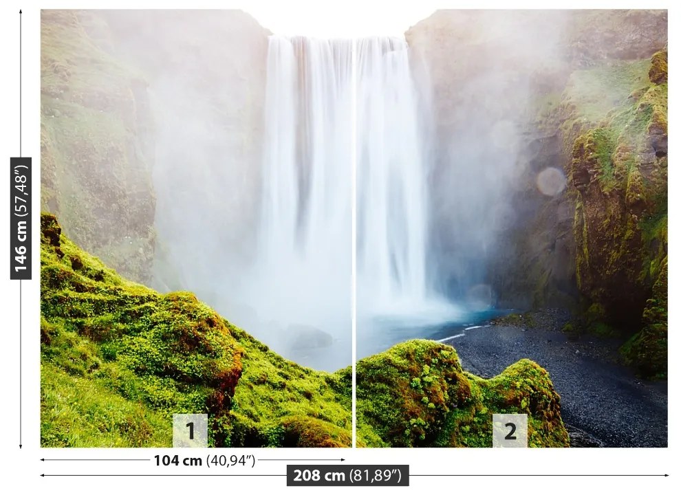 Fototapeta Vodopád Skogafoss 104x70