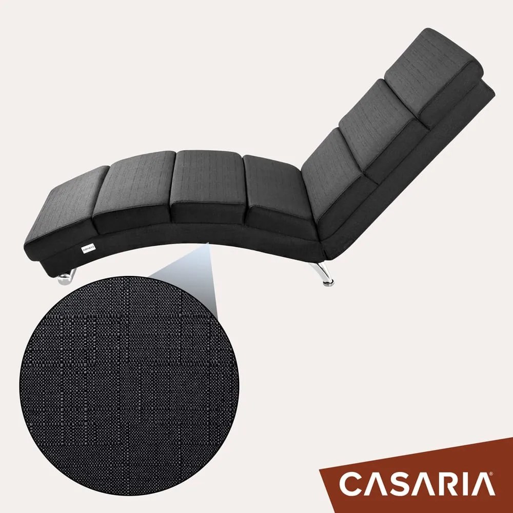Casaria Relaxační lehátko London antracitové 107818