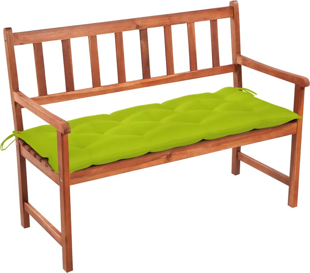 Zahradní lavice s poduškou 120 cm masivní akáciové dřevo 3063794