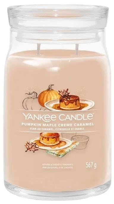 Yankee Candle Svíčka Yankee Candle 567 g - Pumpkin Maple Creme Caramel, béžová barva, sklo, vosk