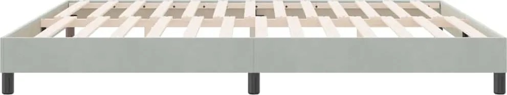 Postel Box Spring bez matrace Light Grey 180x220 cm samet 3315885