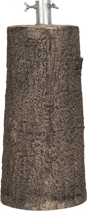 Hnědý stojan na stromek ve tvaru pařezu Christmas Tree - Ø 23*52 cm