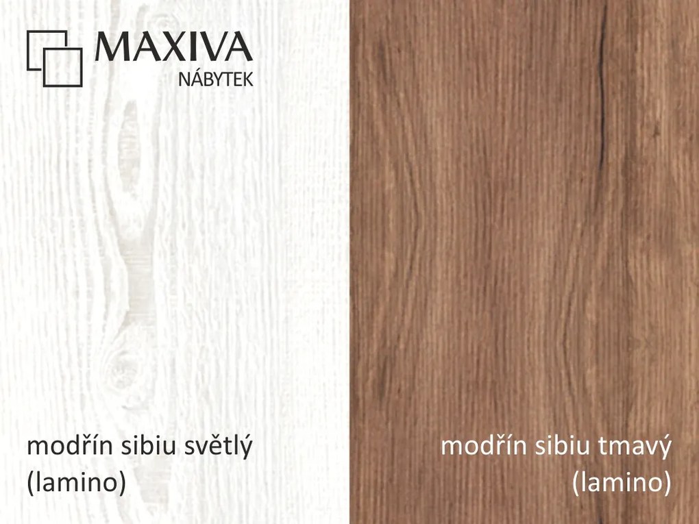 MAXIVA Předsíňová stěna - ALPIN AGD114, modřín světlý/modřín tmavý