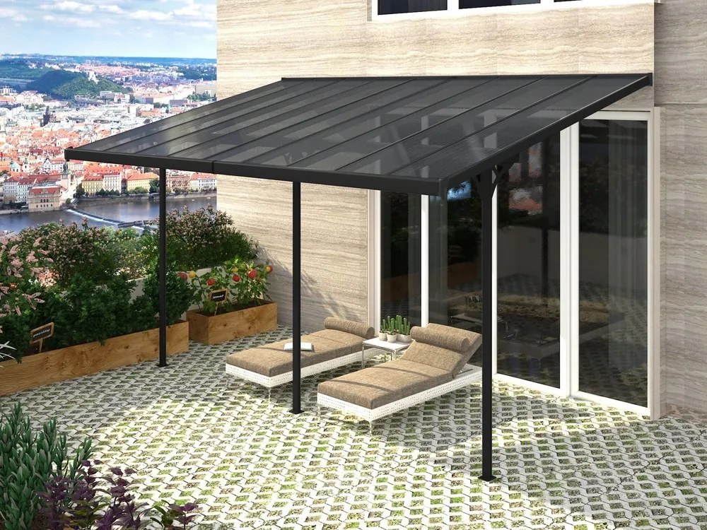 Pergola BRUCE J | šedý polykarbonát