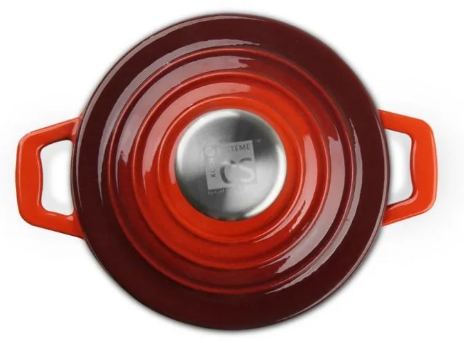 CS SOLINGEN Sada nádobí litinová Xanten 7 ks červená CS-067489