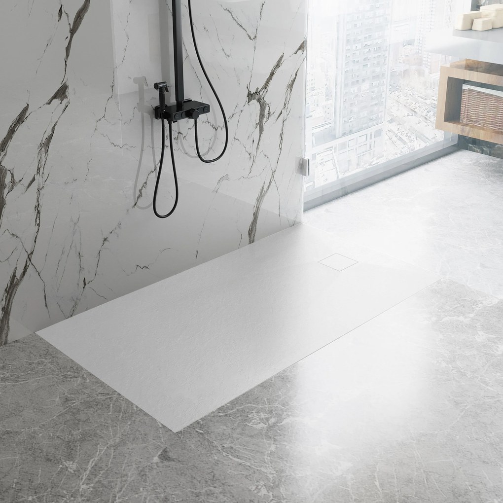 Rea Magnum White, SMC sprchová vanička 100x80x2, 5 cm, bílá, REA-K3335