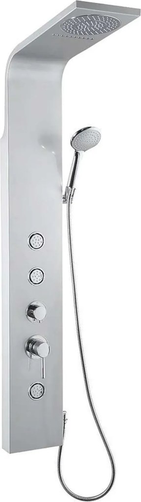 Aqualine - Sprchový panel, výška 1400 mm, stříbrná SL680