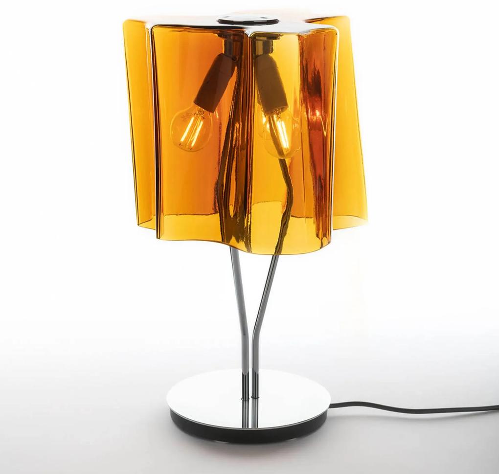 Artemide Logico stolní lampa 44 cm tabák/chrom