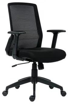 antares Kancelářská židle NOVELLO BLACK-BLACK HODNOTY čalounění antares černá síťovina/černý sedák