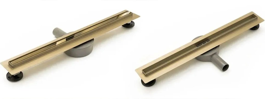 Rea Neo Slim Mirror Pro, odtokový sprchový žlab 50cm, zlatá matná, REA-G5692
