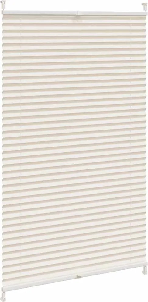 Plisovaná roleta 80 x 125 cm krémová 240634