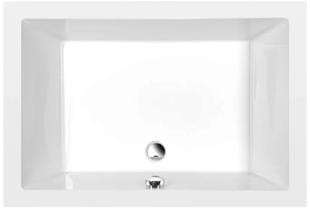 Polysan Deep - Hluboká sprchová vanička 110x75x26 cm, bílá 72883