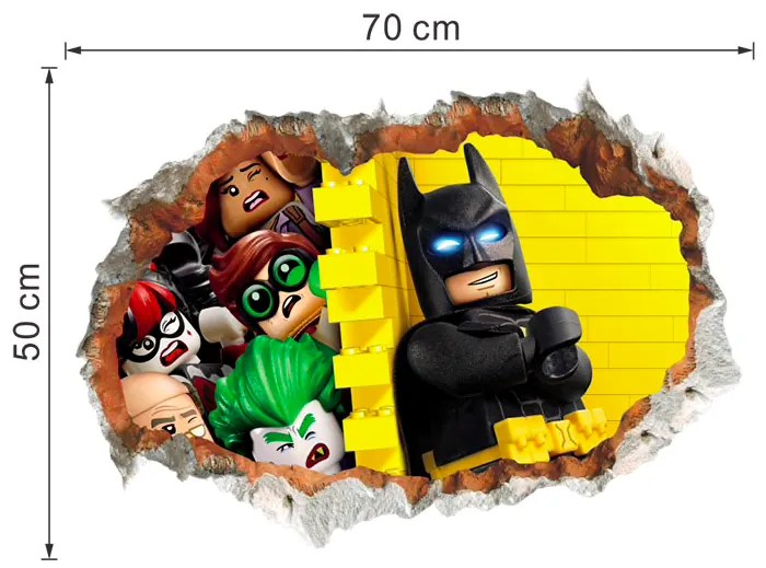 Samolepka na zeď "LEGO Batman 2" 50x70cm