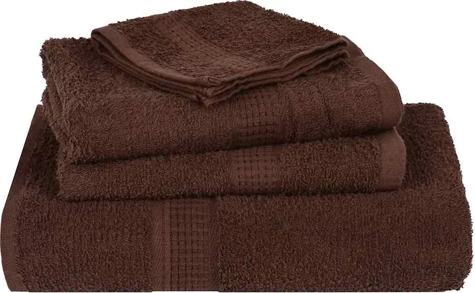 Ručníky FROGN 4 ks hnědé 30x30 cm 360 g/m² 136753