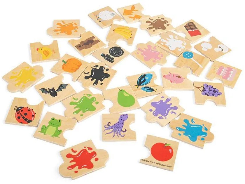 Bigjigs Toys Didaktické puzzle Barvy