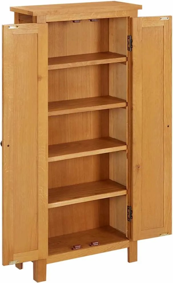 Úložná skříňka 50 x 22 x 110 cm masivní dubové dřevo 329926