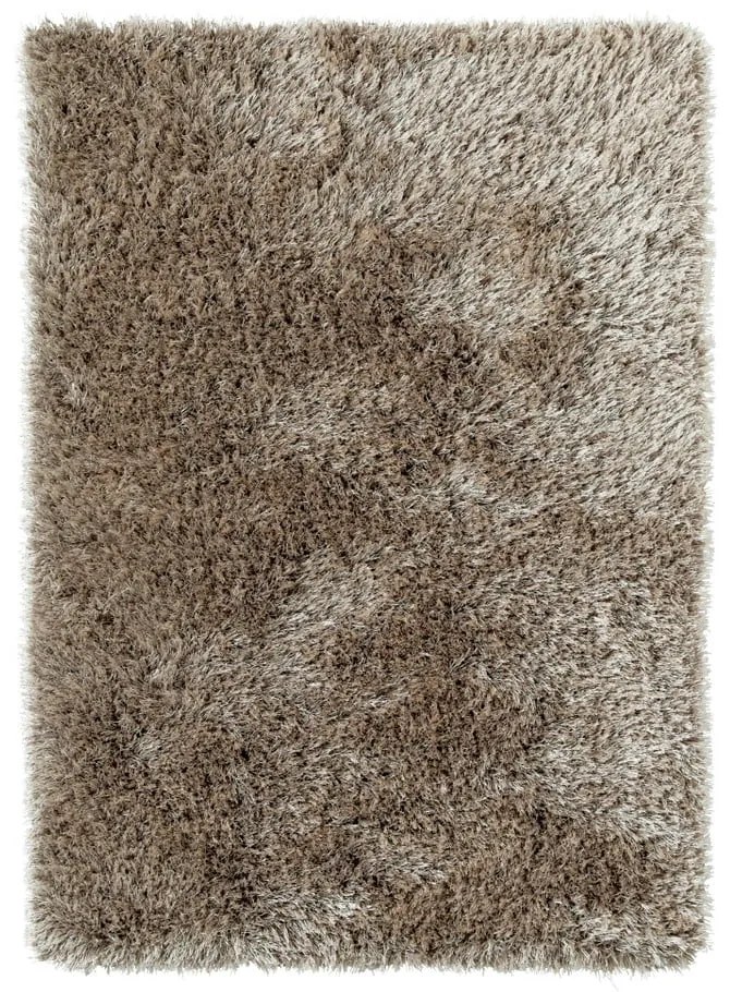 Hnědý ručně tuftovaný koberec Think Rugs Monte Carlo Mink, 60 x 115 cm