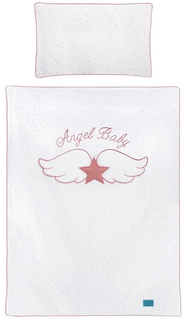 2-dílné ložní povlečení Belisima Angel Baby 100/135 růžové Růžová