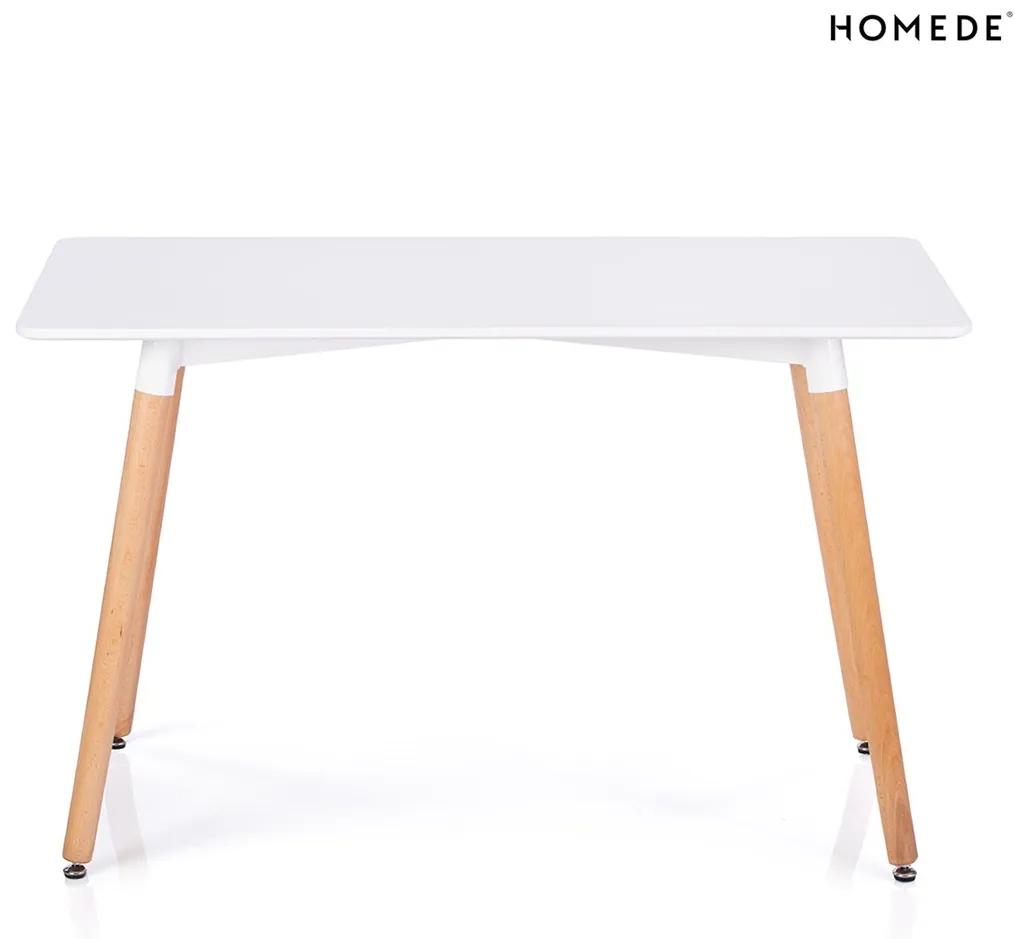 HOMEDE Jídelní stůl Elle I bílý, velikost 120x80