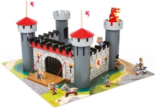 Velký dřevěný rytířský hrad