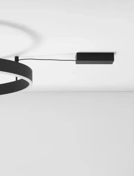 Stropní svítidlo LED se stmíváním Motif 80 černé