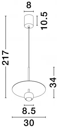 LED béžová moderní svítilna Edem