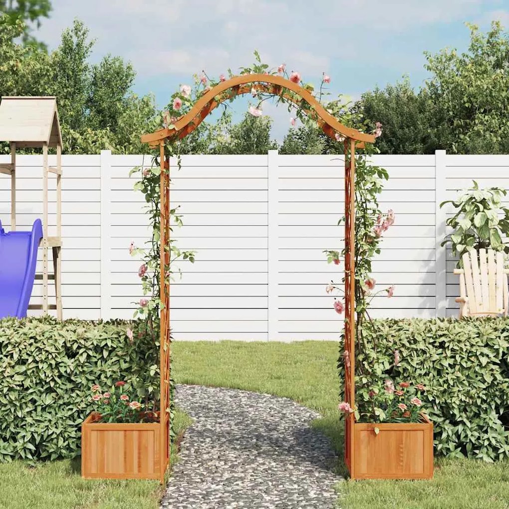 Zahradní pergola s truhlíky masivní jedle 316388