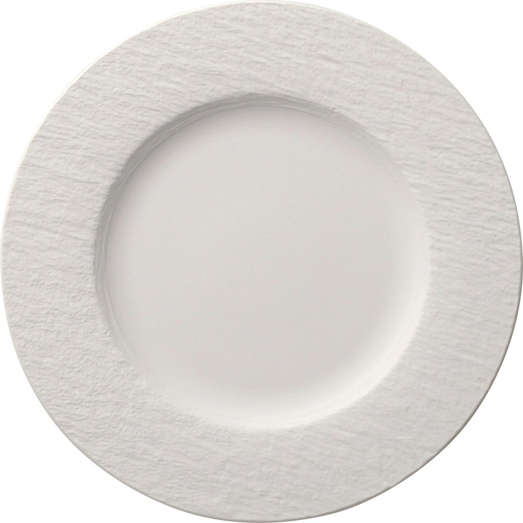 XXXLutz MĚLKÝ TALÍŘ Manufacture Rock Blanc 27 cm Villeroy & Boch - Jídelní talíře - 003407106906