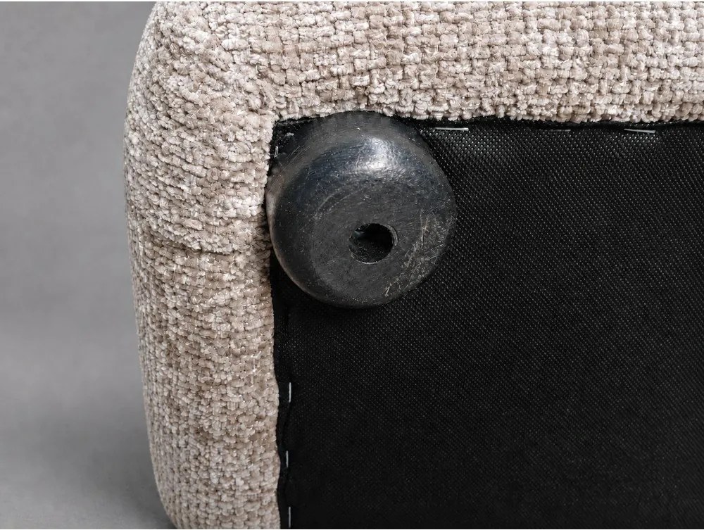 Béžová žinylková rohová pohovka (pravý roh/s lenoškou) Chicago - II. jakost – Cosmopolitan Design