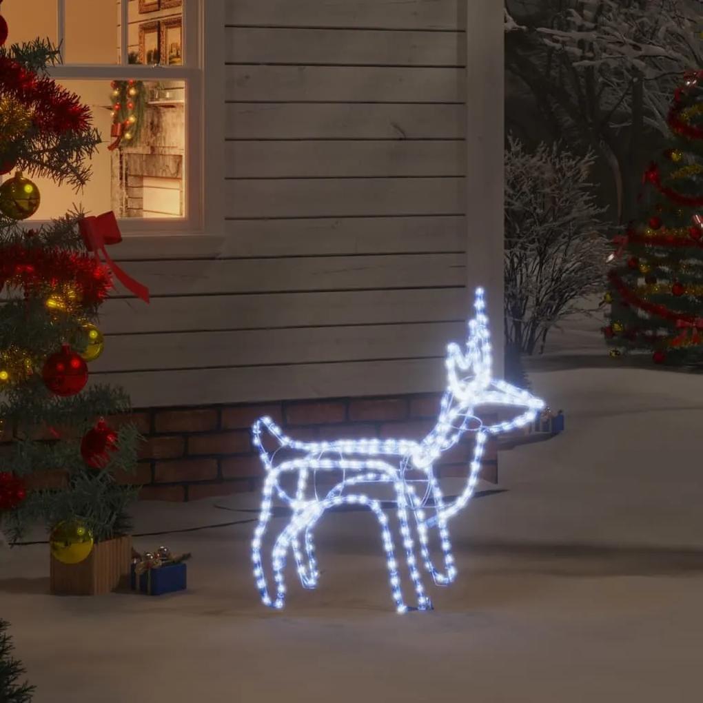 vidaXL Vánoční sob se studenými bílými LED 60 x 30 x 60 cm [343303]