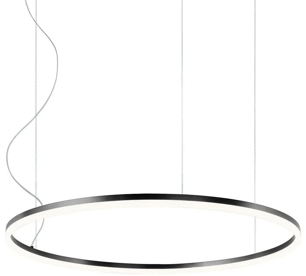Redo 01-1949-DALI Orbit direct, závěsné kruhové svítidlo, 55W LED 3000K DALI, černá, prům. 80cm